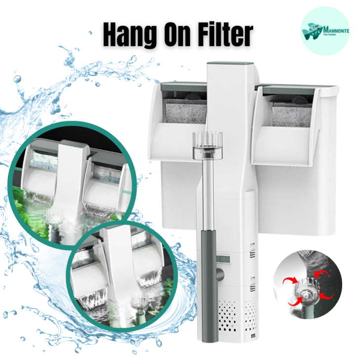 SUNSUN Aquarium Hang On Filtration XBA-200 XBA-300 XBA-500 | Lazada PH