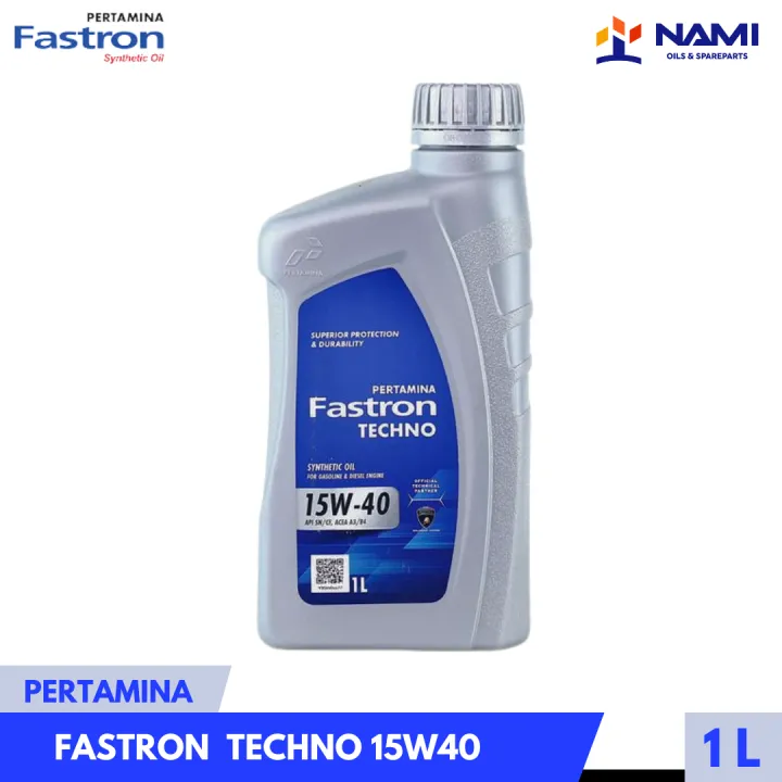 *PERTAMINA FASTRON TECHNO SAE 15W-40 (1L)* Oli Pelumas Mesin Kendaraan ...