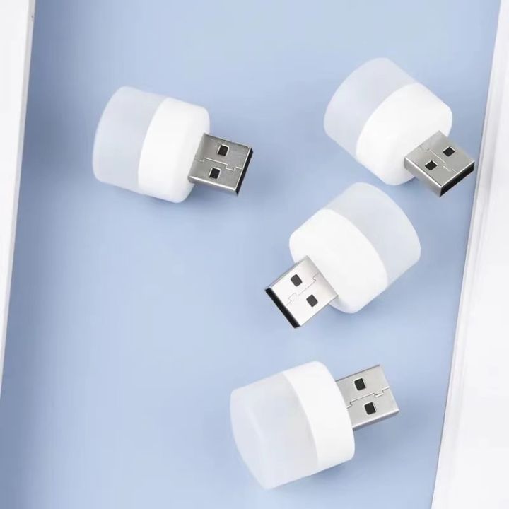 USB Plug Lamp Computer Mobile Power Charging USB Small Book Lamps LED ...