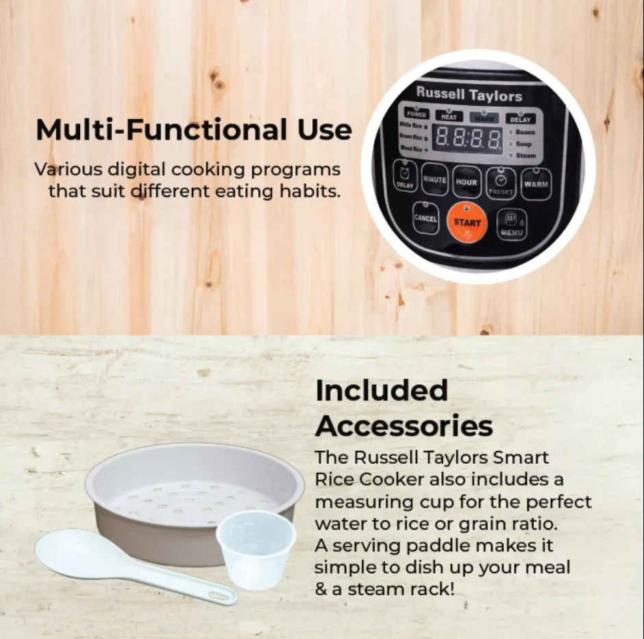 Russell Taylors Fuzzy Logic Smart Rice Cooker 1.8L Erc-30 | Lazada