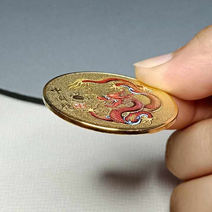 2024 Solid Dragon Year Lucky Coin Heavy Thick Coin | Lazada PH