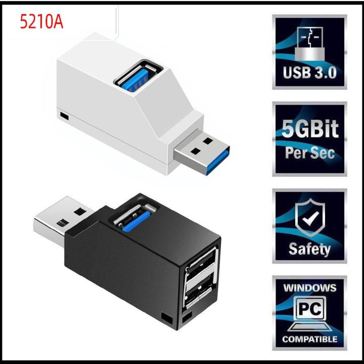 5210A สากล แบบพกพา การถ่ายโอนข้อมูล มินิ USB 3.0 Hub อะแดปเตอร์ กล่องแยก 3 พอร์ต | Lazada.co.th