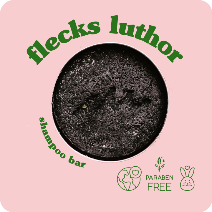 Flecks Luthor Charcoal Shampoo Bar (naked, color treated/anti-dandruff ...