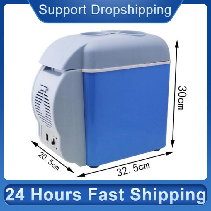 7.5 Liter Car Mini Refrigerator Lightweight Dual-Use Insulated Cooler ...