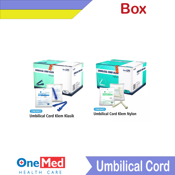 1 Box Klem Tali Pusar Umbilical Cord Klasik & Nilon OneMed | Lazada ...