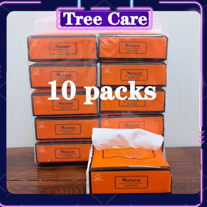 YXL paper 4-Ply 10pcs Tissue Facial toilet papers Tissue 480 Sheets ...