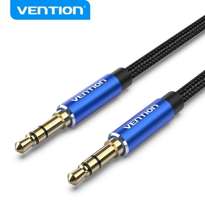 Vention 3.5mm Male to Male Audio Cable 0.5M Black Aluminum Alloy Type ...