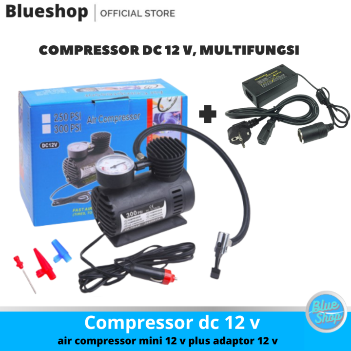 compressor mini dc 12v plus adaptor kompresor mini listrik kompresor ...