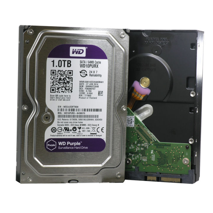 Hikvision WD10PURX WESTERN DIGITAL PURPLE Surveillance Hard Drives 1TB ...
