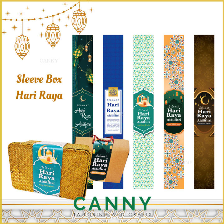 10PCS LABEL PANJANG DESIGN HARI RAYA FOR BOX / HARI RAYA BASKET LABEL ...