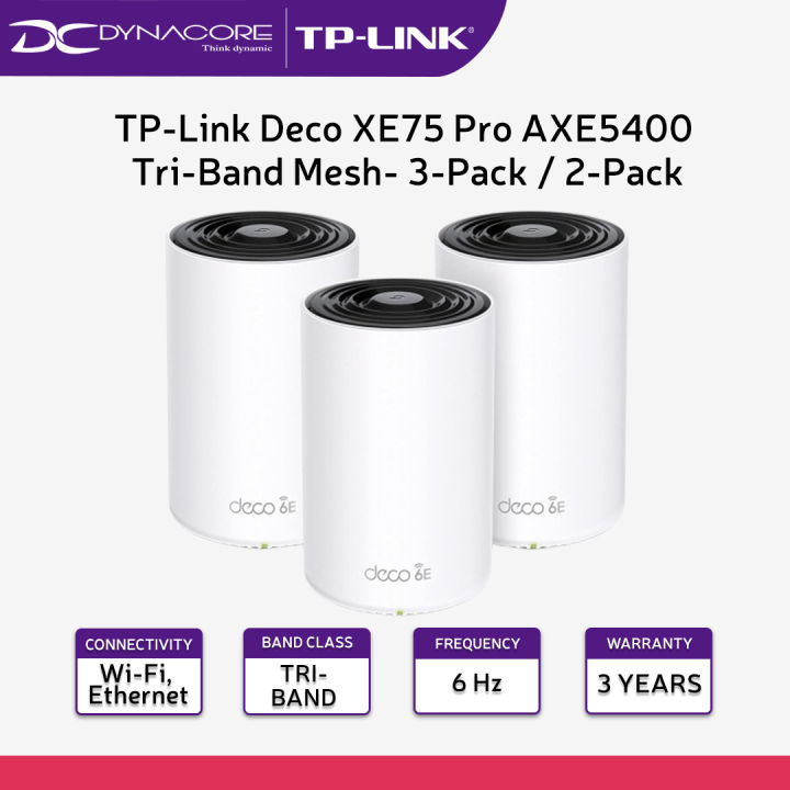 TP-Link Deco XE75 Pro AXE5400 Tri-Band Mesh Wi-Fi 6E System - 3-Pack / 2-Pack | Lazada Singapore