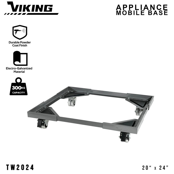 Adjustable Mobile Base for Appliances Heavy Duty Twin Wheel with Double ...