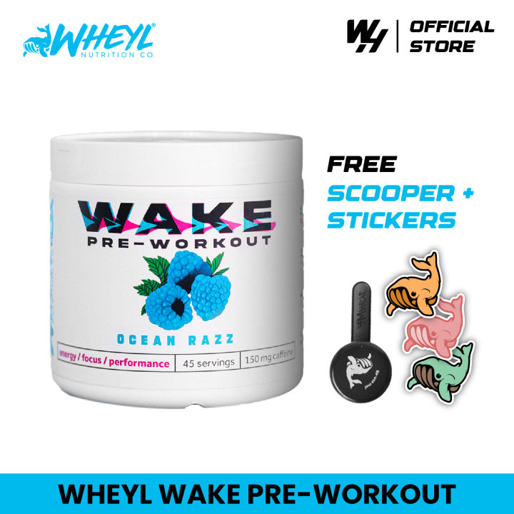 WHEYL WAKE Pre-Workout 45 servings w/ FREE Stickers | Lazada PH