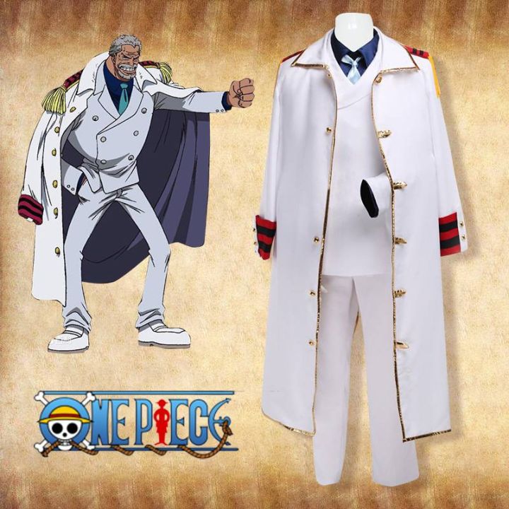 Ag Monkey D Garp เสื้อแจ็กเก็ตคอสเพลย์ เสื้อคลุม กางเกงขายาว ชุดเครื่อง ...