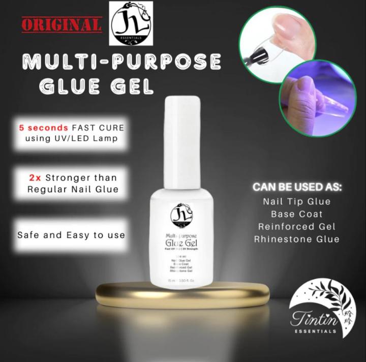 JL Glue Multi Purpose Glue Gel Softgel Glue / Rubber Base Coat | Lazada PH