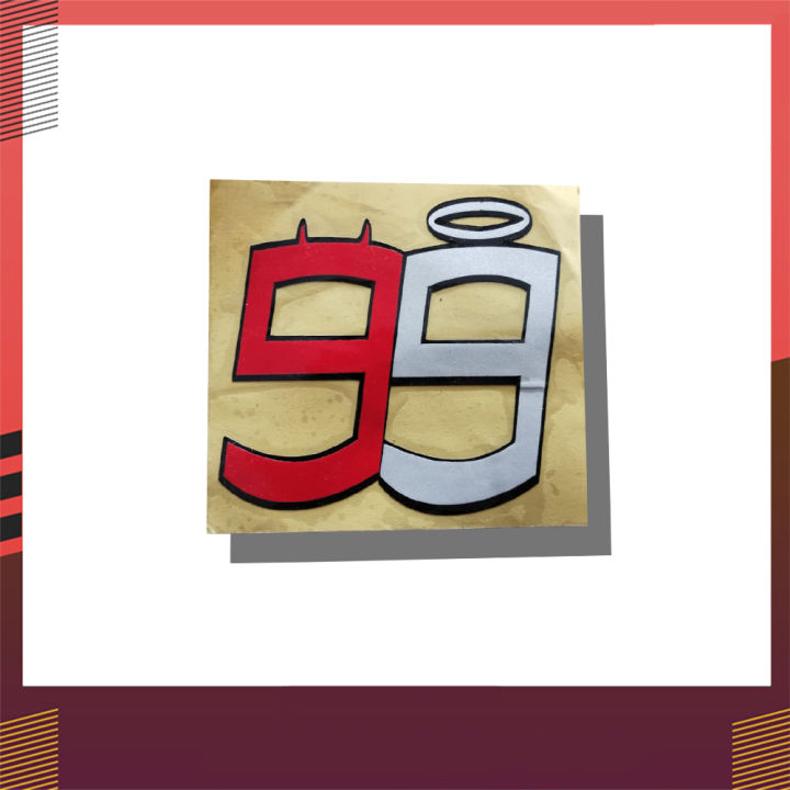 STIKER CUTTING LOGO ANGKA 99 | Lazada Indonesia