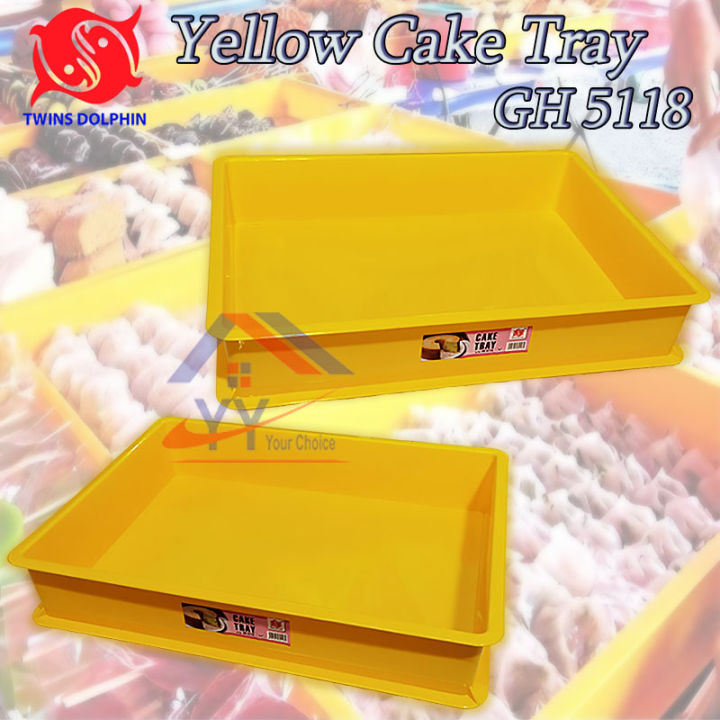 Extra Thick Twins Dolphin Cake Tray GH 5118/Bread Tray/ Yellow Bakery ...