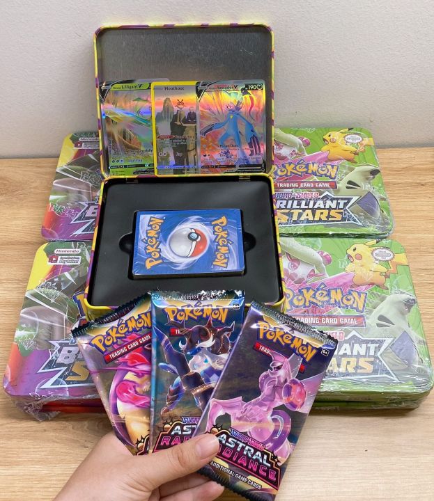 Bài Pokemon HỘP SẮT TCG Trading Card Game - Đồ Chơi Cho Bé Thẻ Bài ...
