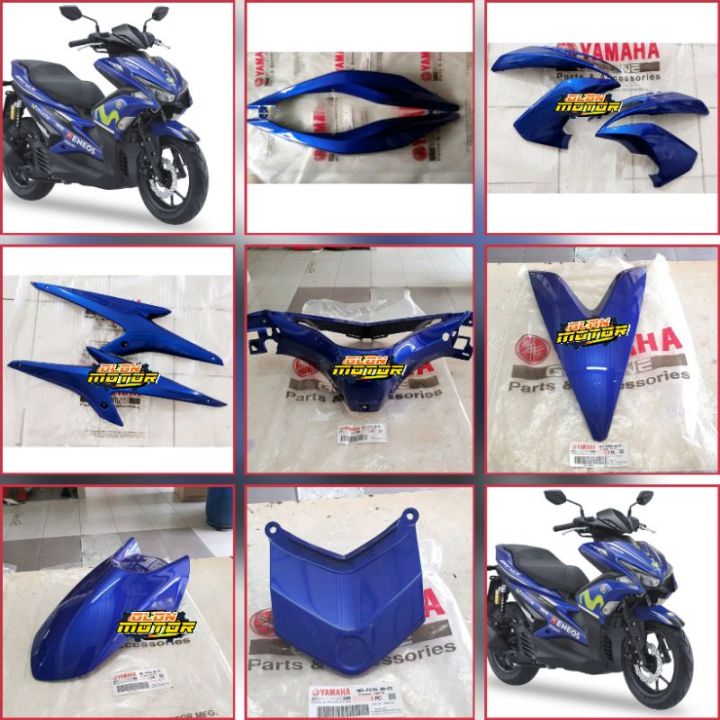COVER BODY FULL SET, BODY AEROX 155 MOVISTAR 2017 ORIGINAL YAMAHA ...