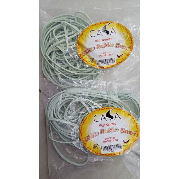 RUBBER BAND WHITE GETAH PUTIH POSMEN GETAH OREN GETAH BERWARNA | Lazada
