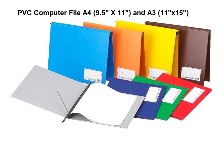 East File PVC Computer File A4 (9.5" X 11") and A3 (11"x15") | Lazada