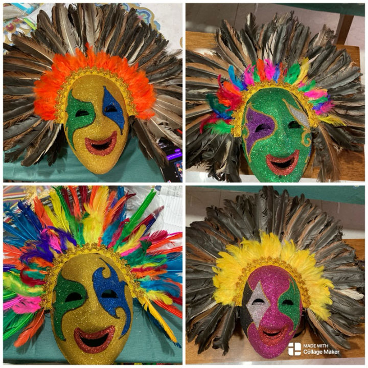 Cutesy Colorf Festival Mask Tribal Mask Ati Atihan Wearable or for ...