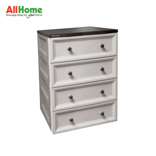 MEGA MG-190 4 Layer Drawer (Beige, Gray) | Lazada PH
