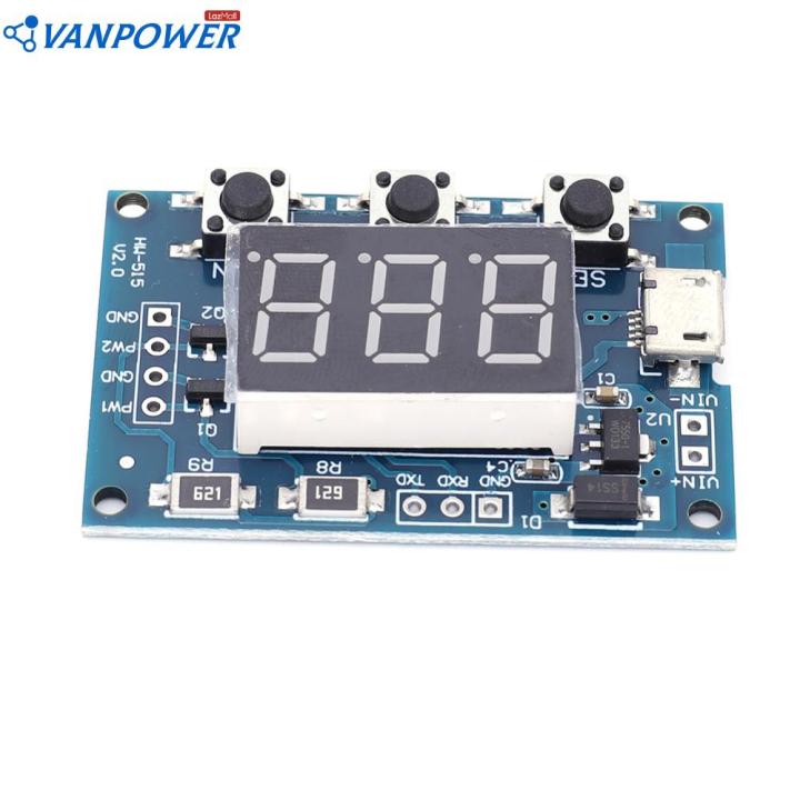 2 Channel Adjustable Duty Ratio PWM Pulse Frequency Module Adjustable ...