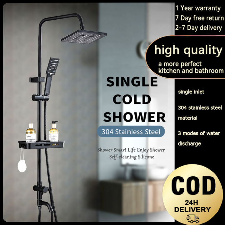 Bathroom shower set 304 stainless steel single point shower set home ...