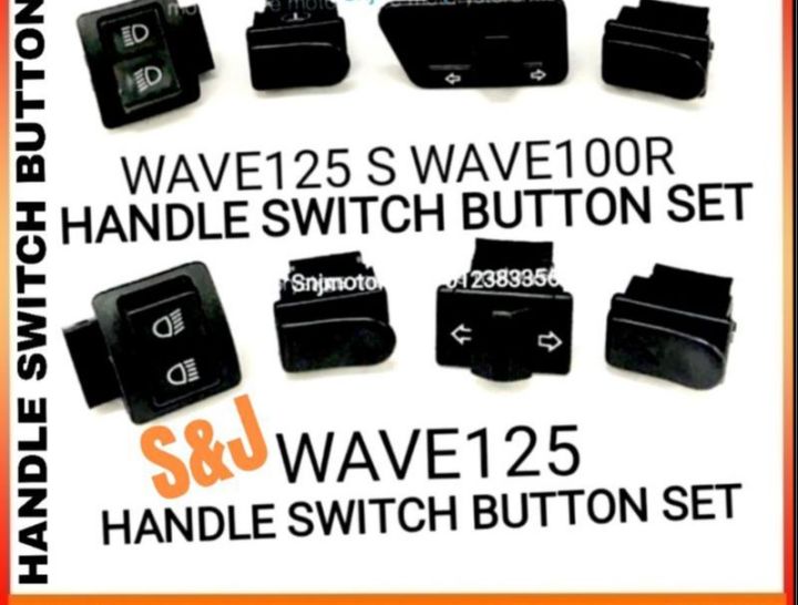 WAVE125 WAVE125S WAVE125X WAVE100R HANDLE SWITCH BUTTON SET | Lazada
