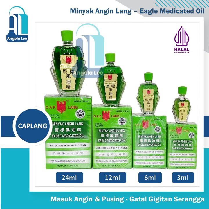 Cap Lang Minyak Angin Lang Eagle Medicated Oil Masuk Angin Pusing ...