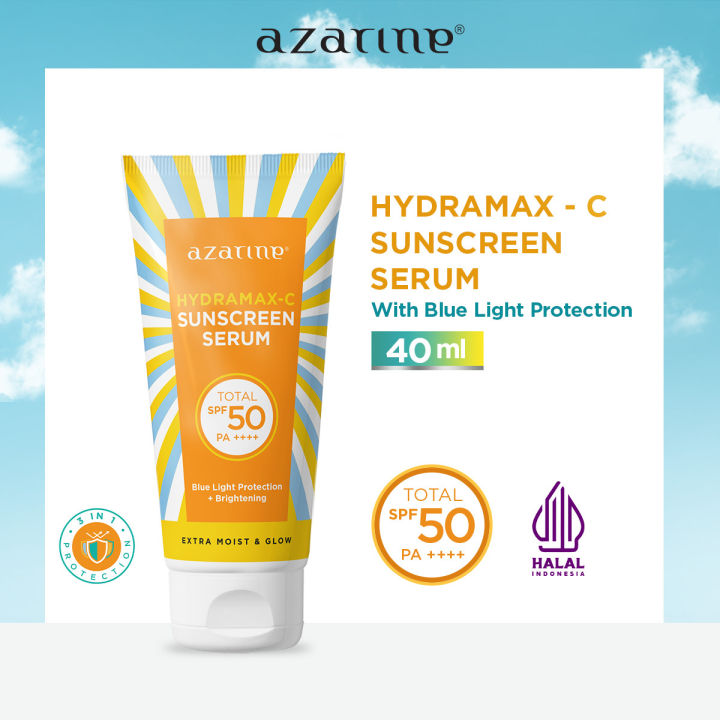 Azarine Hydramax-C Sunscreen Serum SPF50 PA++++ 40 ml | Lazada Indonesia