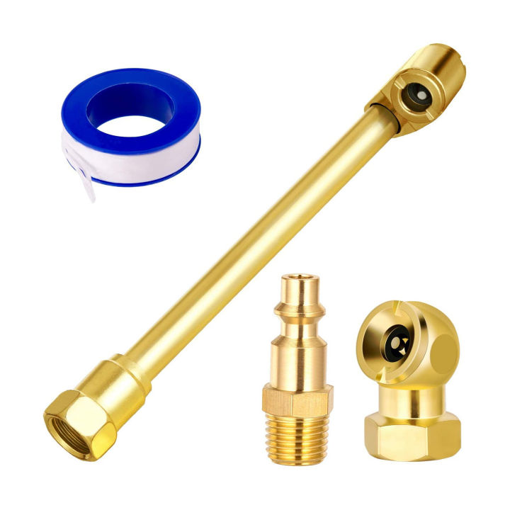 ONWRACE Air Compressor Chuck Heavy Duty Dual Head Closed Ball Tire Air ...