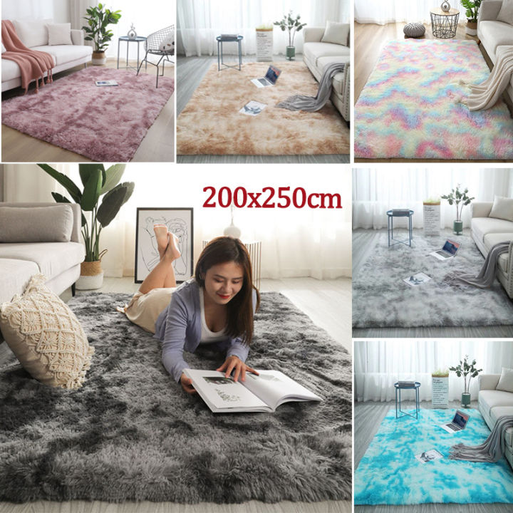 200x250cm Soft Fluffy carpet Gradient color carpet Home Living Carpet ...