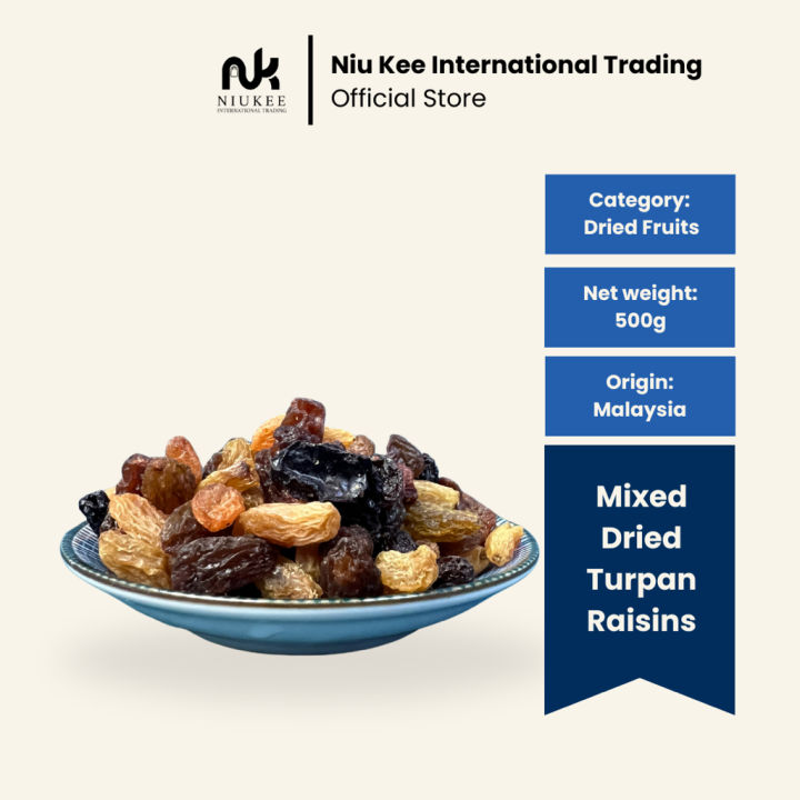 [𝗡𝗶𝘂 𝗞𝗲𝗲] Fresh Raisins Mix Raisin/ Black Jumbo/Golden Jumbo/Long Green ...