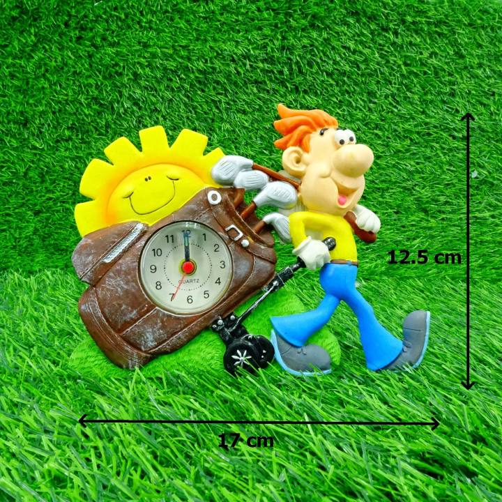 HOME EQUIPMENT CLOCK HAPPY GOLFER CLOCK GOLF BAG STS-RL6323 | Lazada PH