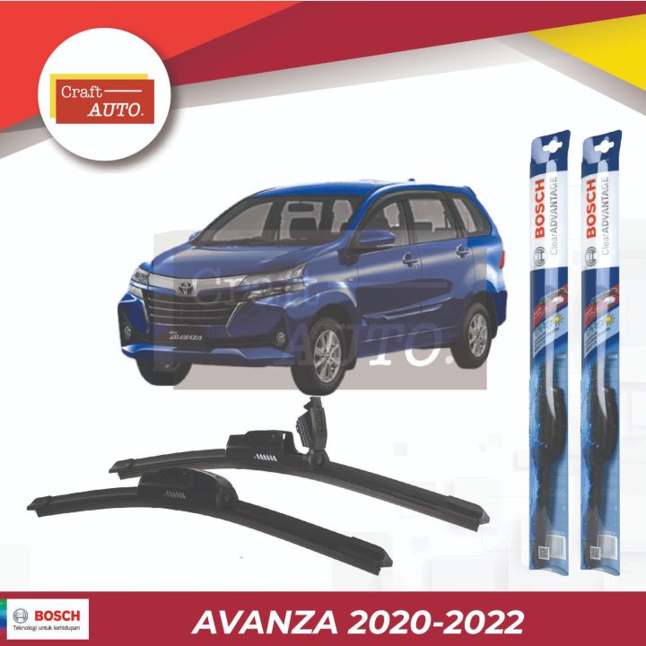 Wiper Frameless Toyota Avanza (2020 - 2022) Sepasang Bosch Clear Advantage | Lazada Indonesia