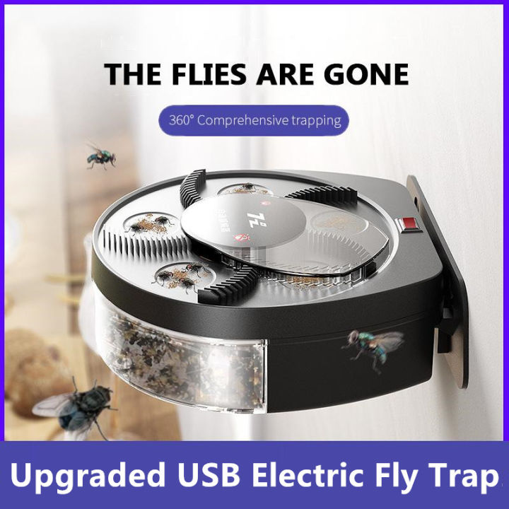 2021 Upgraded USB Electric Fly Trap Automatic Pest Catcher Fly Killer ...