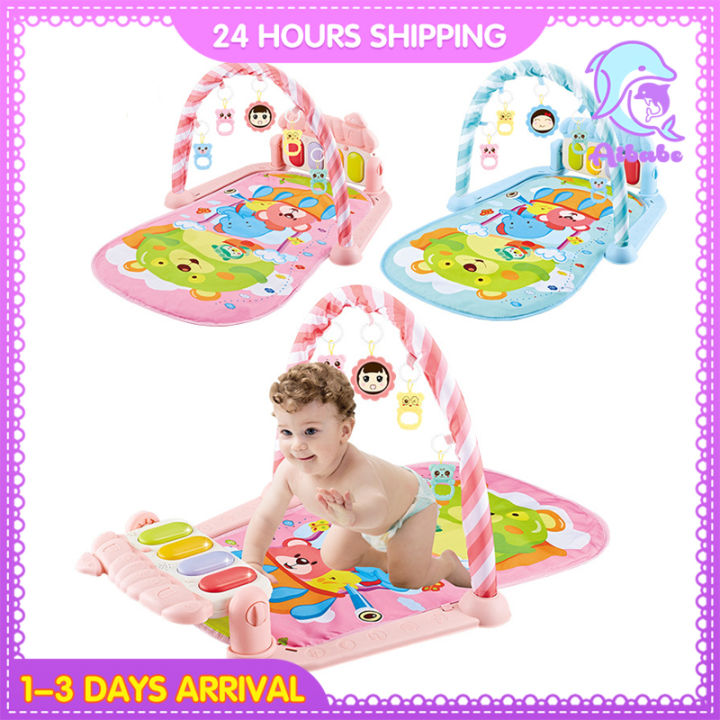 4 In 1 New Born Baby Gym Playmat Deluxe Kick Play Piano Activity Gym ...