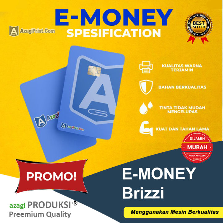 Cetak E Money BRIZZI CUSTOM 2 Sisi Full Color | Lazada Indonesia
