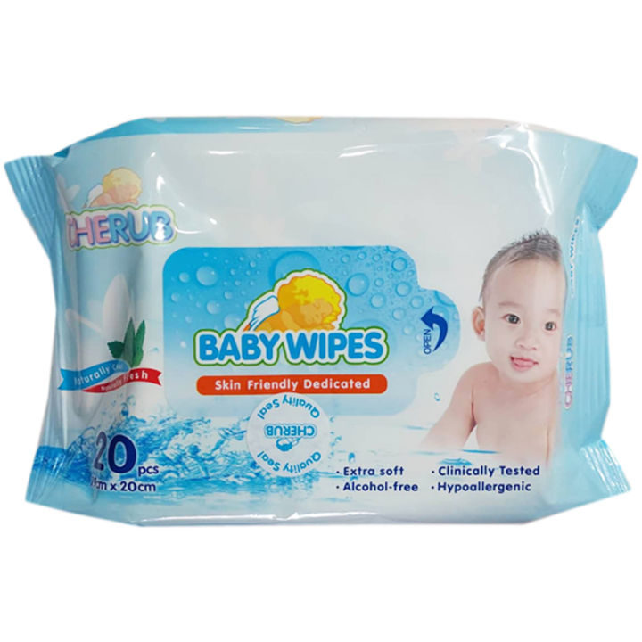 Cherub Baby Wipes 20 Sheets | Lazada PH