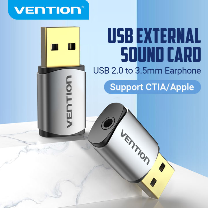 Vention USB การ์ดเสียงเครื่องเสียงภายนอกแบบ USB อินเตอร์เฟสตัวเชื่อม ...