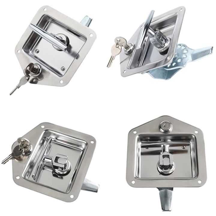 (TGZF) 4Pack Stainless Steel Car Trailer Door Latch T-Handle Locking ...