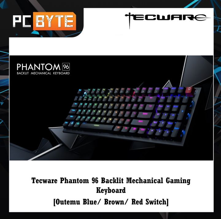 Tecware Phantom 96 Backlit Mechanical Gaming Keyboard [Outemu Blue ...
