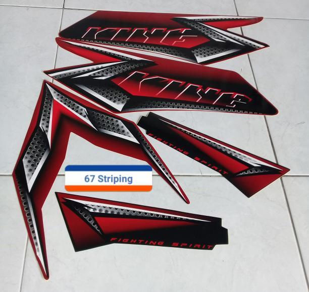 Sticker Striping Lis Motor Yamaha RX King 2008 Merah | Lazada Indonesia