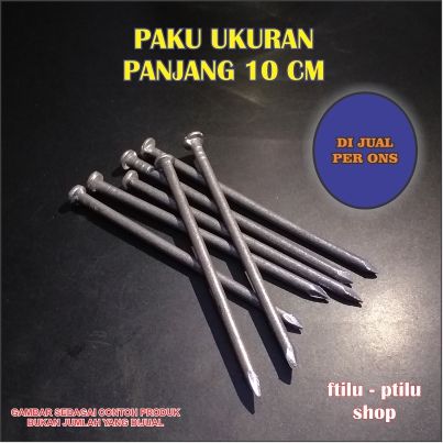 PAKU KAYU UKURAN 10 CM PERKAKAS PAKU UNTUK PERKAKAS RUMAH ANDA | Lazada ...