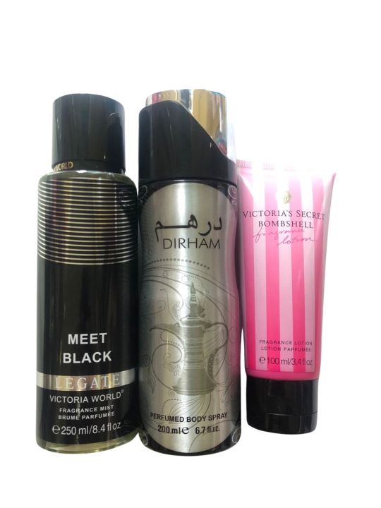 MEN 3IN1 Combo Fragrance and Deodorant Gift set for men WITH LOTION ...