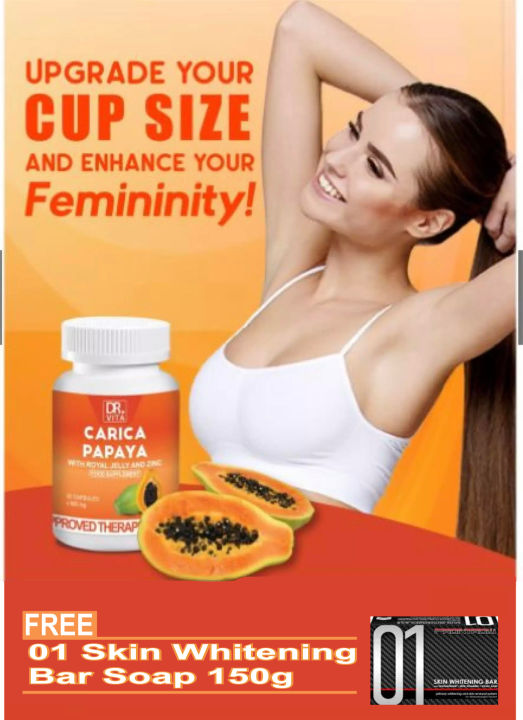 The Original Dr.vita Carica Papaya with Royal Jelly,Zinc Gluconate and VitaminC Helps for Breast ...