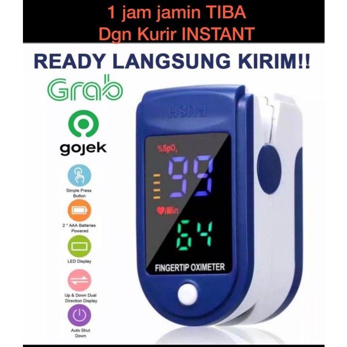 OXIMETER FINGERTIP / OXIMETER PULSE SpO2/ saturasi monitor oksigen ...
