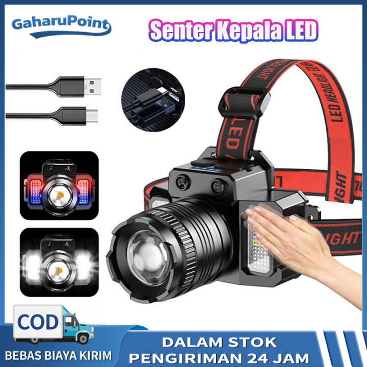 lampu senter super terang /senter kepala super terang/senter kepala ...
